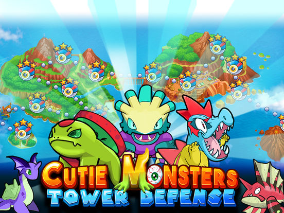 App Shopper: Cutie Monsters Tower Defense-Cute Monster Stickers (Games)